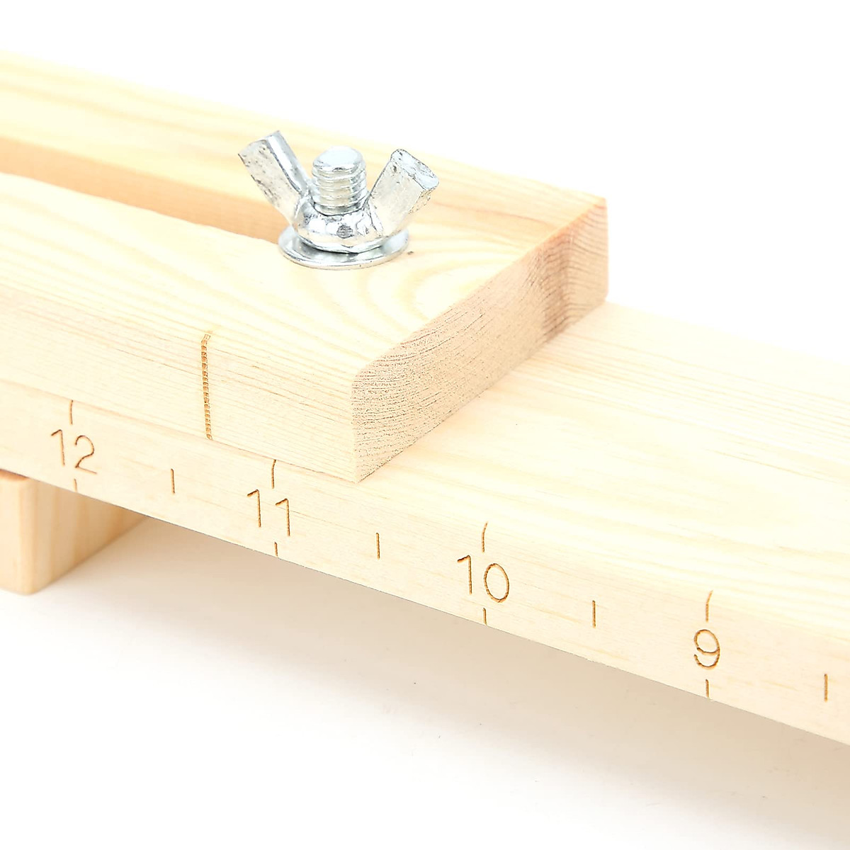 Paracord Jig Natural Wood Loose Rope Braider, Woven Wooden Frame Tool Kit Paracord Jig Faster for U Shaped Bracelet for Bracelet Weaving