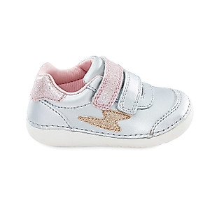 Stride Rite Baby Soft Motion Kennedy Sneaker, Silver Multi, 3.5 US Unisex Infant