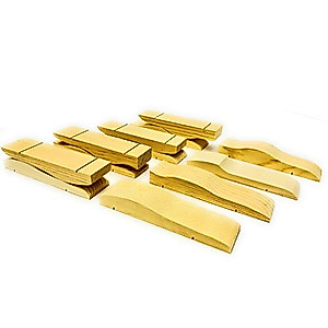 Maximum Velocity Derby Car Kits, Shaped | Bulk Pack (12) | Pre-Shaped Pine Block Kits Includes Wheels & Axles | Pinewood Car Kits