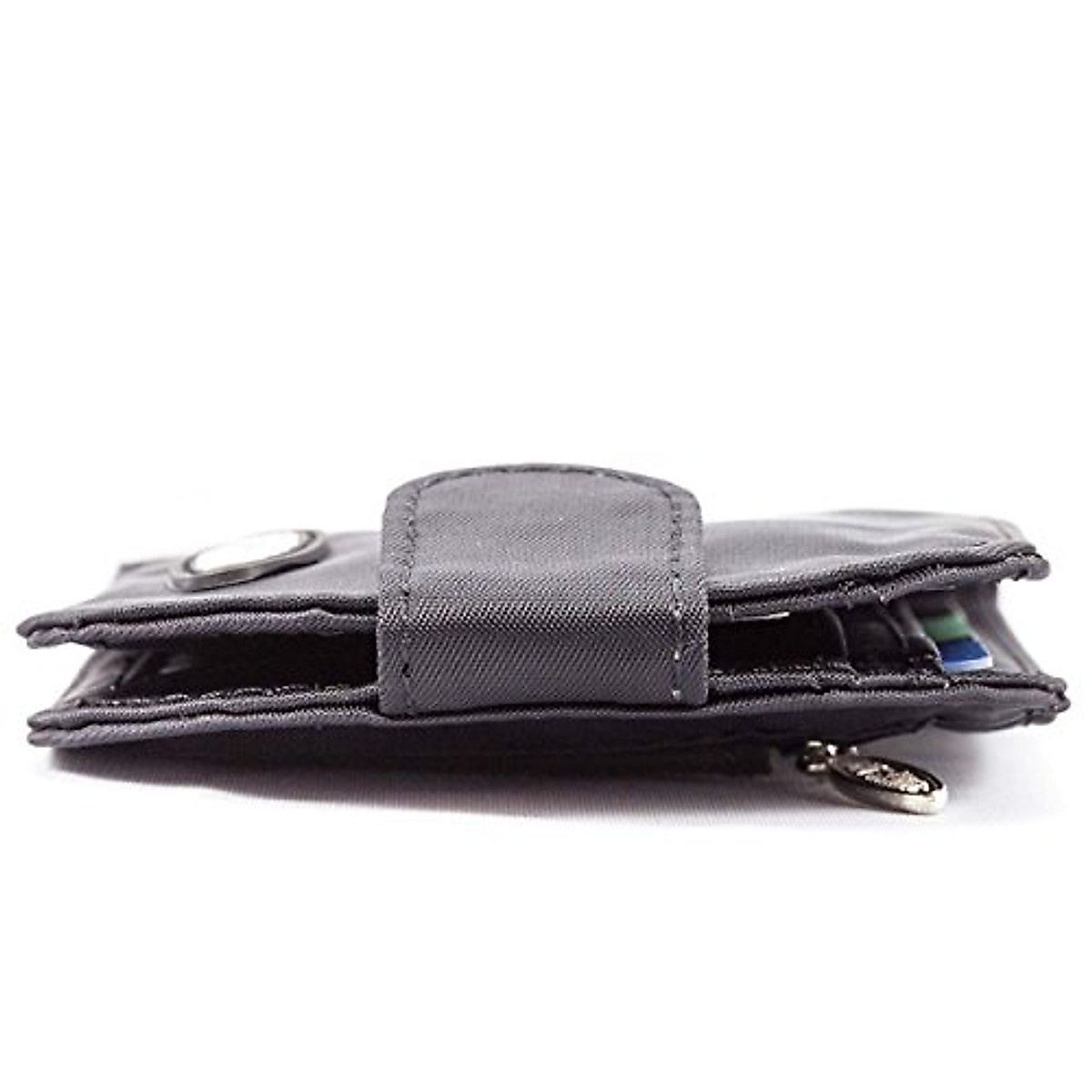 Big Skinny Women's Taxicat Bi-Fold Slim Wallet, Holds Up to 25 Cards, Black