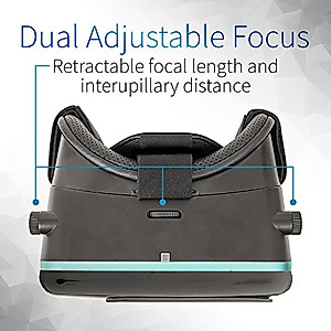 Utopia 360° VR Headset | 3D Virtual Reality Headset for VR Games, 3D Movies, and VR Apps - Compatible with iPhone and Android Smartphones (2018 Virtual Reality Headset Model)