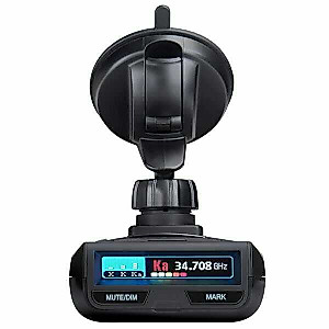 Uniden R3 Extreme Long Range Laser/Radar Detector and Scosche 1080p Dash Cam Bundle. Radar w/Built-in GPS, Mute Memory, Voice Alerts, Red Light and Speed Camera Alerts, OLED Display, K/KA Band