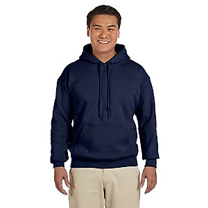 Gildan Blank Hoodie - Hooded Sweatshirt - Unisex Style 18500 Adult Pullover Navy
