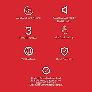 Honeywell Safes & Door Locks - Keyless Entry Lever Door Lock Handle with Electronic Keypad - Easy to Install for Front Door Lock with Code - 50 User Pin Codes - Satin Nickel, 6.5 x 8.8 x 9 in, 8734301