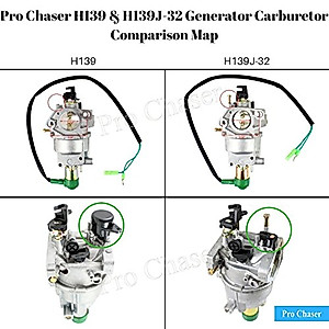 Pro Chaser 16100-Z5L-F11 16100-ZF6-743 16100-ZH9-V01 16100-ZH9-V02 Carburetor for Honda EB3800X EM3800SX EG4500CX EM4500CX EM4500CXS EM4500SX EP4500CX EP5000CX EB6500X EM6500SXK1 EB6500SX Generator