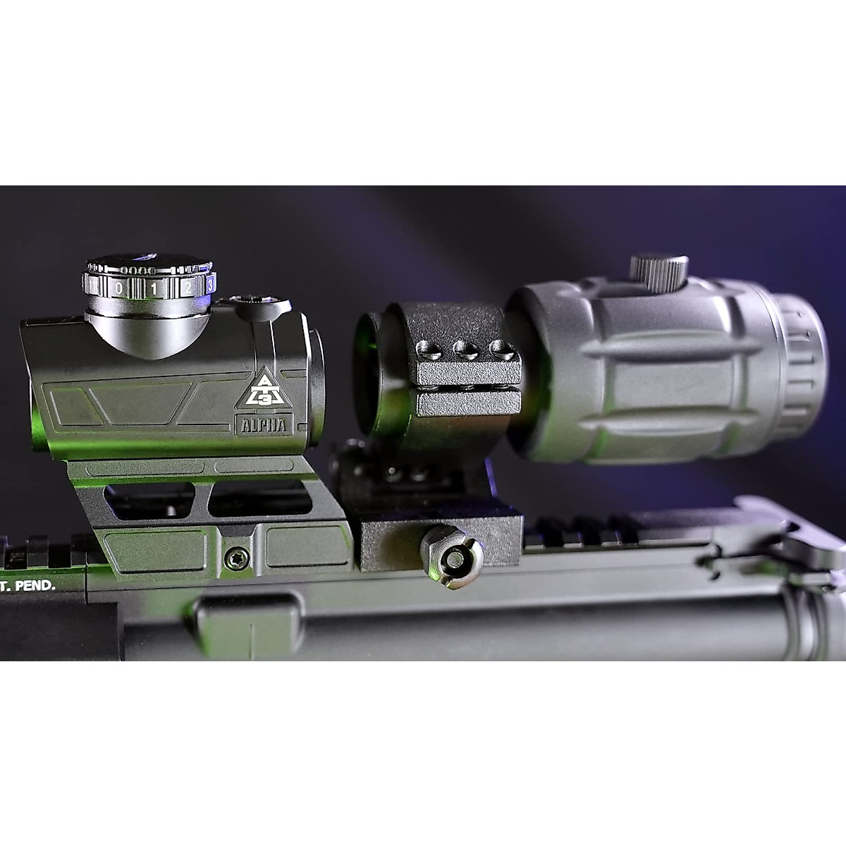 AT3™ ALPHA Red Dot Sight with Shake Awake + 3X RRDM Magnifier Combo Kit