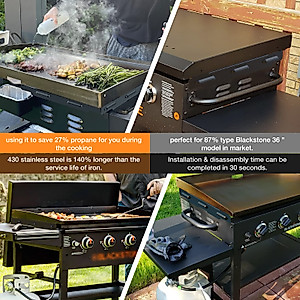 Wind Guards for Blackstone 22 Inch Griddle,Magnetic Stainless Steel Wind Screen Blackstone Griddle Accessories for Grill,Protect Flame,Save Propane,Hold Heat