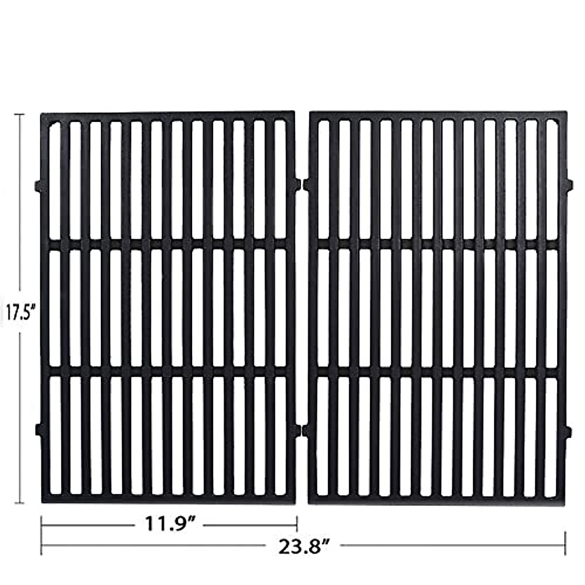 GasSaf 15.3 inch Flavorizer Bars and 17.5 inch Grill Grates Replacement for Weber 7636 7638, Spirit 300 Series E310 E320 E330 S310 S320 S330 Gas Grills with Front Control Knob (2013-2017)