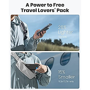 INIU Portable Charger, Slimmest 10000mAh 5V/3A Power Bank, USB C in&out High-Speed Charging Battery Pack, External Phone Powerbank Compatible with iPhone 14 13 12 11 Samsung S22 S21 Google LG iPad etc