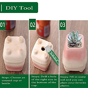 Mgtgbao 10PCS Green Dry Diamond Drill Bits Set, Core Drill bit for Granite Marble Tile Ceramic Stone Glass Diamond Hole Saw Kit with Size 3/16,1/4, 5/16, 3/8, 1/2