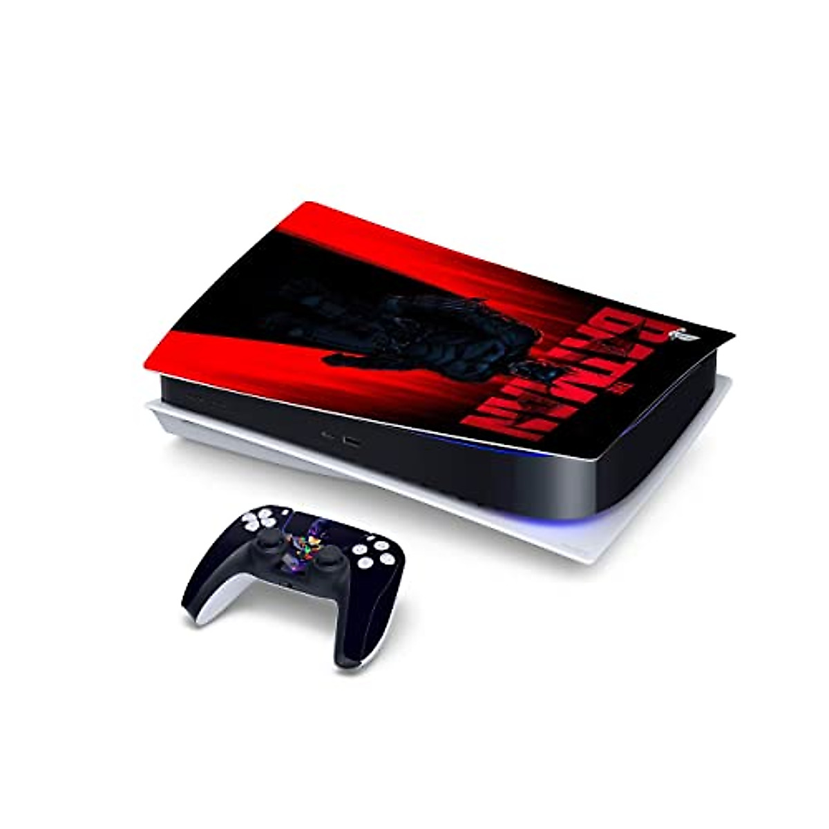PEYANZ Skin Compatible with P.S.5 Console(Disk Edition) and Controllers Vinyl Sticker, Durable, Scratch Resistant, Bubble-Free