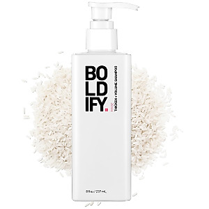 Boldify Thickening Shampoo - Rice Water Shampoo for Thinning and Oily Hair - Volumizing Shampoo for Fine Hair, Weightlessly Removes Excess Oil - 8oz