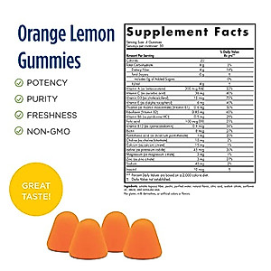 Nordic Naturals Zero Sugar Kids Multi Gummies, Orange Lemon - 120 Gummies - Great-Tasting Multivitamin for Ages 4+ - Supports Growth & Development - Non-GMO, Vegetarian - 30 Servings