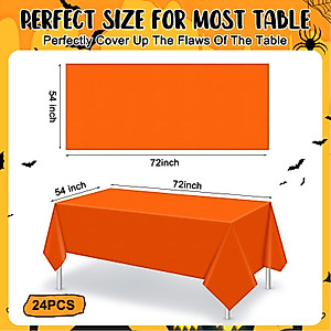 SmoothNovelty 24 Pcs Fall Thanksgiving Tablecloths Autumn Table Cover Christmas Rectangular Table Cloth Holiday Disposable Party Tablecloths for Christmas Party Supplies Decor(Purple Series)