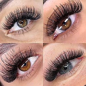 EMEDA 180 Fans Premade Fans Eyelash Extensions Pointy Base Thin Base 8D Stable C Curl Premade Lash Extensions Fans Pre Fanned Volume Lash Extensions (8D 0.07 C Mix 8-14mm)