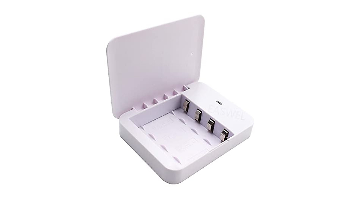 EASWEL Emergency USB Power Bank - Portable AA Battery Charger