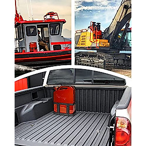 Racewill 2023 Upgrade Jerry Can Mount Holder: Lockable Jerry Gas Can Holder Rack, 5 Gallon ( 20 Liter ), Reinforced Welding