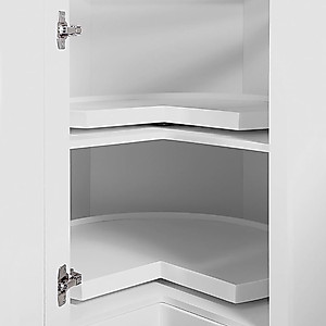 Design House Brookings 36-Inch Lazy Susan Cabinet, White Shaker