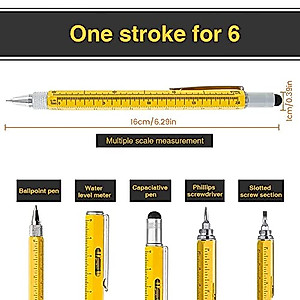 Ranen 6 in 1 Multitool Pen, Cool Gadgets for Men, Gifts for Dad, Stocking Stuffers for Men, Unique for Men