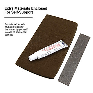 TIDEWE Neoprene Waders, Cleated Bootfoot Men Chest Waders, Waterproof Fishing & Hunting Chest Waders Brown Size 8