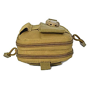 Small Shoulder Bag Utility Fashion Crossbody Purse Pockets Casual Tactical Backpack Women Men Cell Phone Holder (Olive)