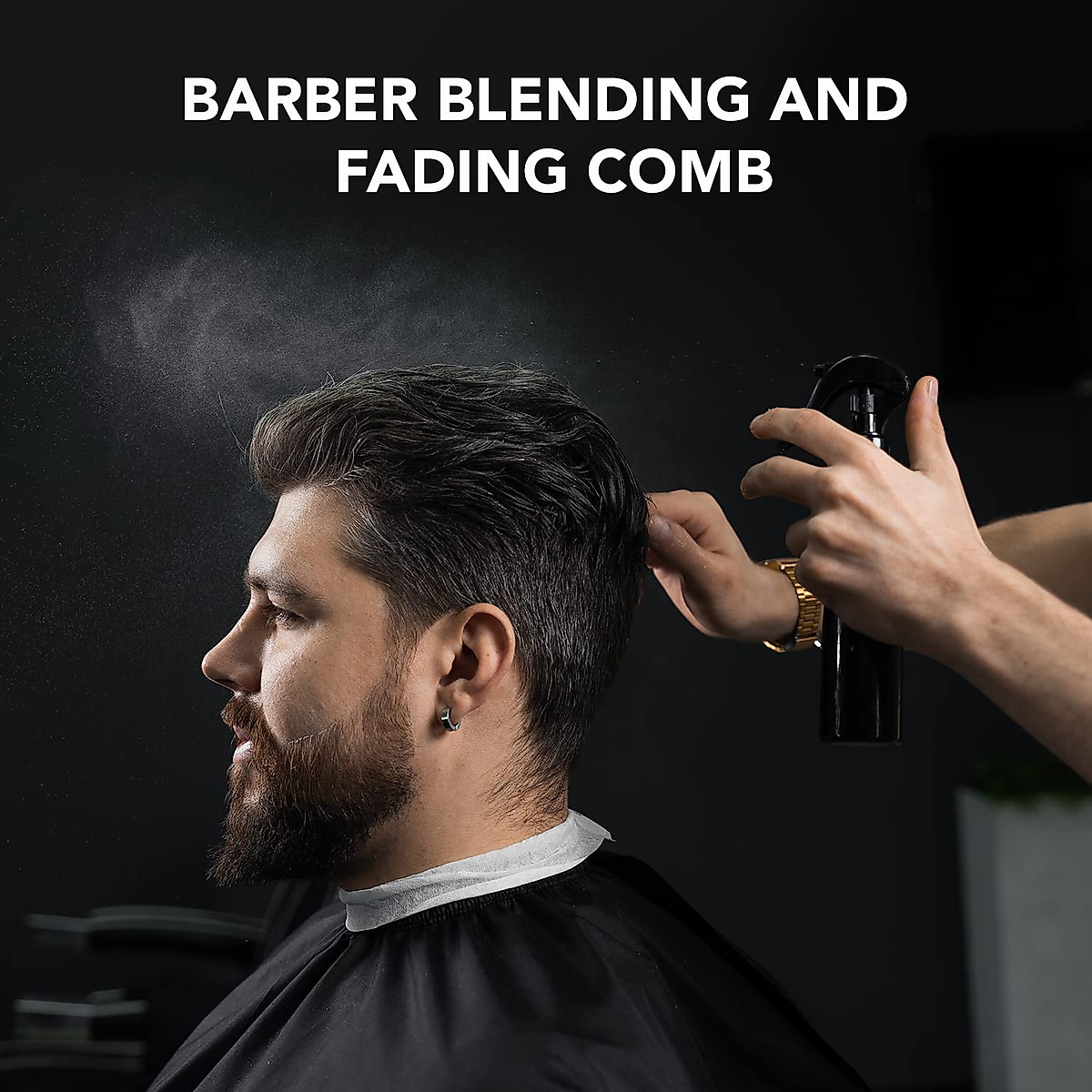 Gentlemen Republic Fade Comb for Fades, Blending and Men Hair Cuts – Soft Round Tips, Soft Touch, Strong Teeth with Strong Body – Ma