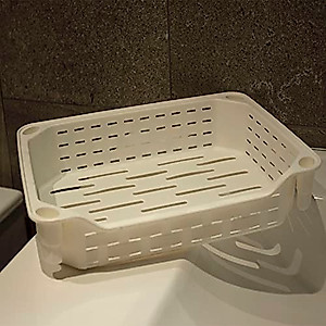 IYAR HOME 3 Tier Shower Caddy Organizer Shelf Standing 12.4 x 9.06 x 18.11 Inches Shower Rack Floor Stand for Bathroom Storage Small Space White