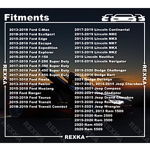 Rexka 30pcs Center Console Radio DVD Dash Panel Switch Bezel Clip Body Trim Retainer Compatible with Ford Mercury Mustang Edge Escape Expedition F-150 Explorer Jeep Dodge Challenger