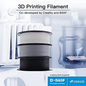 Creality 3D Printer Filament PLA 1.75mm 1KG Spool, 3D Printing Filament, Less Bubbles No Odor, High Toughness Print PLA Filament BASF for Most FDM 3D Printer, Dimensional Accuracy +/- 0.03 mm, Orange