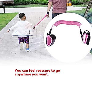 Anti Lost Wrist Link Safety Wrist Leash Loop Wristband Walking Harness with Safety Key Lock for Toddlers Kids Baby 2.5M(),Baby Bottle Holder, Universal Bag and Other Accessories