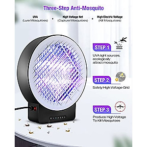 Bug Zapper Indoor, Mosquito Killer Electronic Insect Killer with Drawer, Timing and Remote Control, 860 Sq ft Coverage Fly Trap for Insects, for Home Garden Backyard, Kitchen Camping