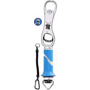CUDA 11.5" Grip & Scale | Durable For Saltwater and Freshwater Use Up to 50 LBS Fish Scales with Non-Slip Scale Pattern Grip & Stainless Steel Jaws | Lanyard Included