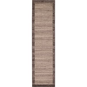 Unique Loom Del Mar Collection Area Rug - Abigail (2' 7" x 10' Runner, Light Brown/ Beige)