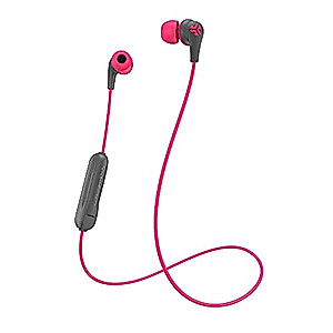 JLab JBuds Pro Wireless Signature Earbuds, Graphite/Pink, Titanium 10mm Drivers, 10-Hour Battery Life, Music Controls, Noise Isolation, Bluetooth 4.1 Extra Gel Tips and Cush Fins