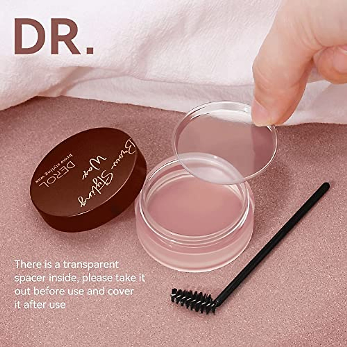 Carlos-CCC Natural 4D Eyebrow Soap, Brows Makeup Balm Cosmetics, Long Lasting Waterproof Brows Styling Soap for Women, 1 Count (Pack of 1)