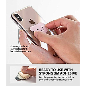 Ringke Magnetic Character Metal Plate Kit - Animal Edition (5 Pack, 1 Each) with 3M Adhesive Pad Compatible with Magnet Phone Car Mount Holder for Smartphone, iPad, Tablet, and Other Devices