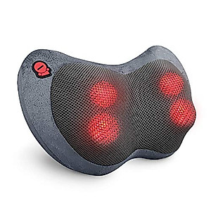 CooCoCo Shiatsu Neck Massager Pillow with Heat, Neck and Back Massager, Gifts for Women/Men/Mom/Dad,Pillow Massager for Neck and Back,Shoulders