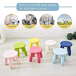 Kids Step Stool, Kindergarten Study Stools, Lightweight Footstools are Sturdy and Durable, Very Suitable for Use in The Kitchen, Bathroom and Bedroom(Light Blue)…