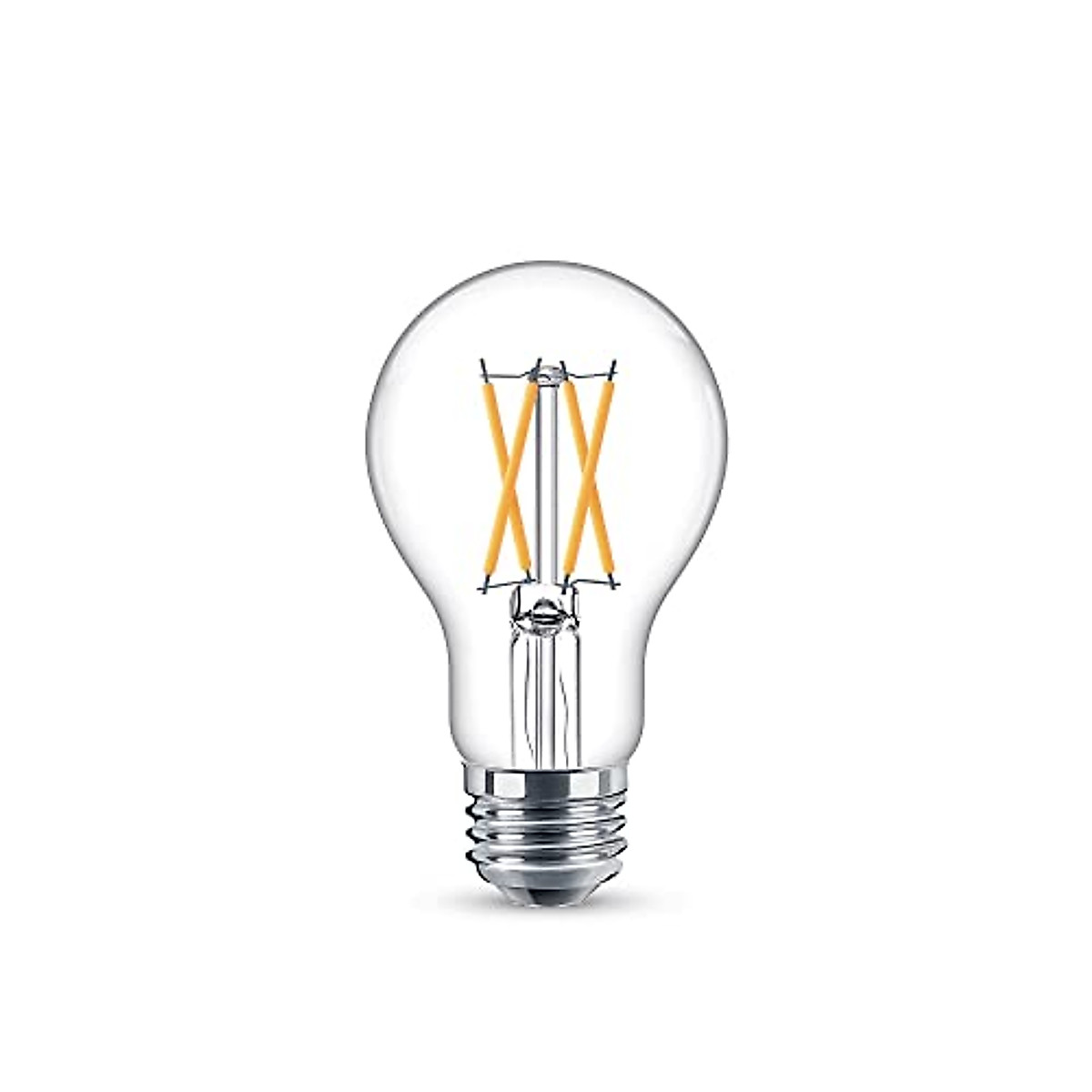 WiZ Clear 60W A19 Tunable White Filament LED Smart Bulb - Pack of 1 - E26- Indoor - Connects to Your Existing Wi-Fi - Control with Voice or App + Activate with Motion - Matter Compatible