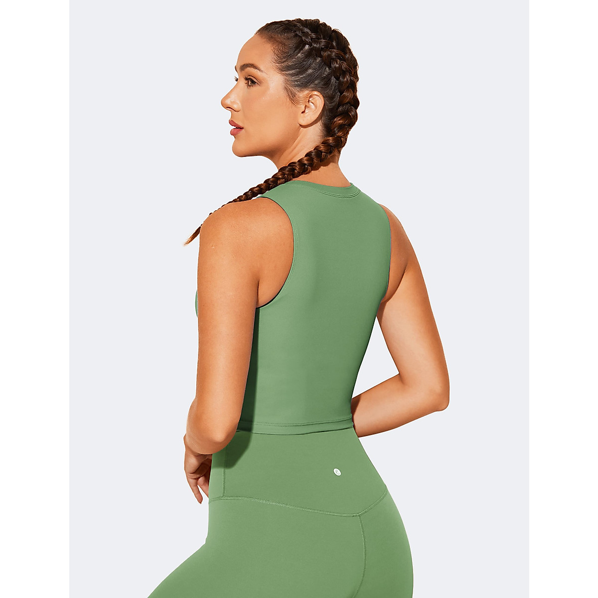 Natural Feelings Nudi Sports Bras for Women Removable Padded Yoga Tank Tops Sleeveless Fitness Workout Crop Tops