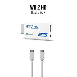 Nintendo Wii Console, White HDMI Bundle (Renewed)