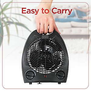 BLACK+DECKER BHD101B 1,500-Watt Personal Desktop Heater (Black)