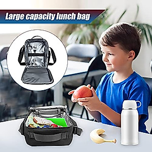 Cool 3D Printing Dinasaur School Backpack For Boys Girls School Book Bags + Pen Bag + Lunch Bag (Dinasaur School Backpack A)