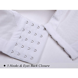 Women Support Push Up Lace Bra Bralette/Plus Size/34 36 38 40 42 44 C D E/Underwire White 42C