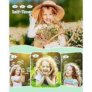 Digital Camera, FHD 1080P Kids Camera with 32GB SD Card 44MP Point and Shoot Camera with 16X Digital Zoom, Compact Portable Small Digital Camera for Teens Students Kids Girls Boys Beginner-Green