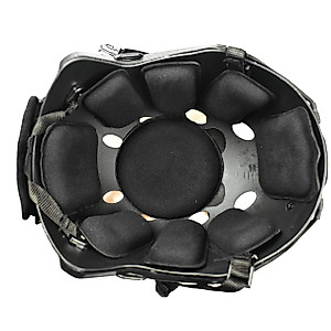 19pcs Helmet Padding Set, Universal Airsoft Helmet Pad Replacement Foam Padding Kit EVA Motorcycle Helmet Protective Cushion Pad Tactical Accessories Mat for Bicycle Bike CS ACH FMA USMC PASGT, Black