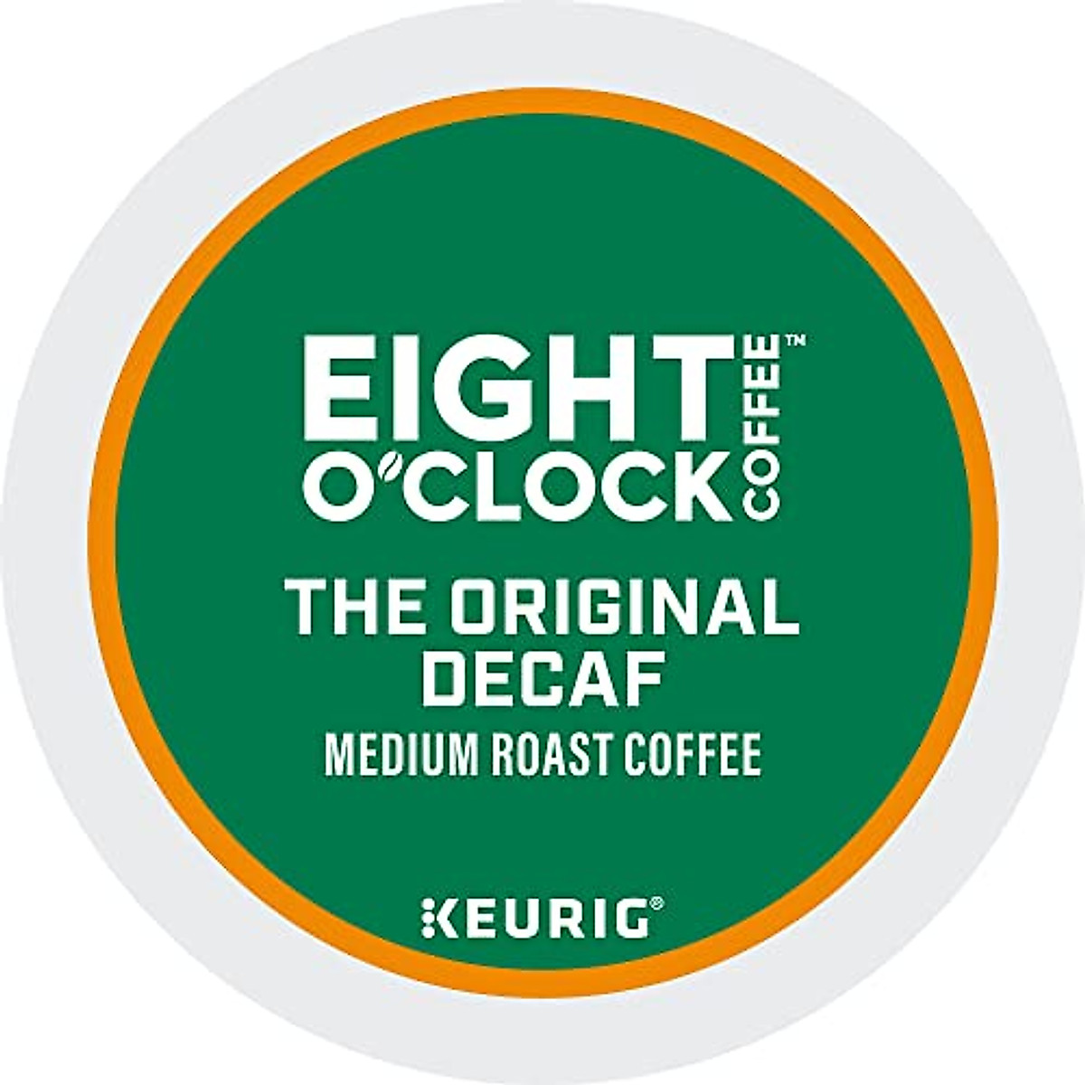Eight O'Clock Cofee Original Decaf, Keurig Single Serve K-Cup Pods, 72 Count (6 Packs of 12)