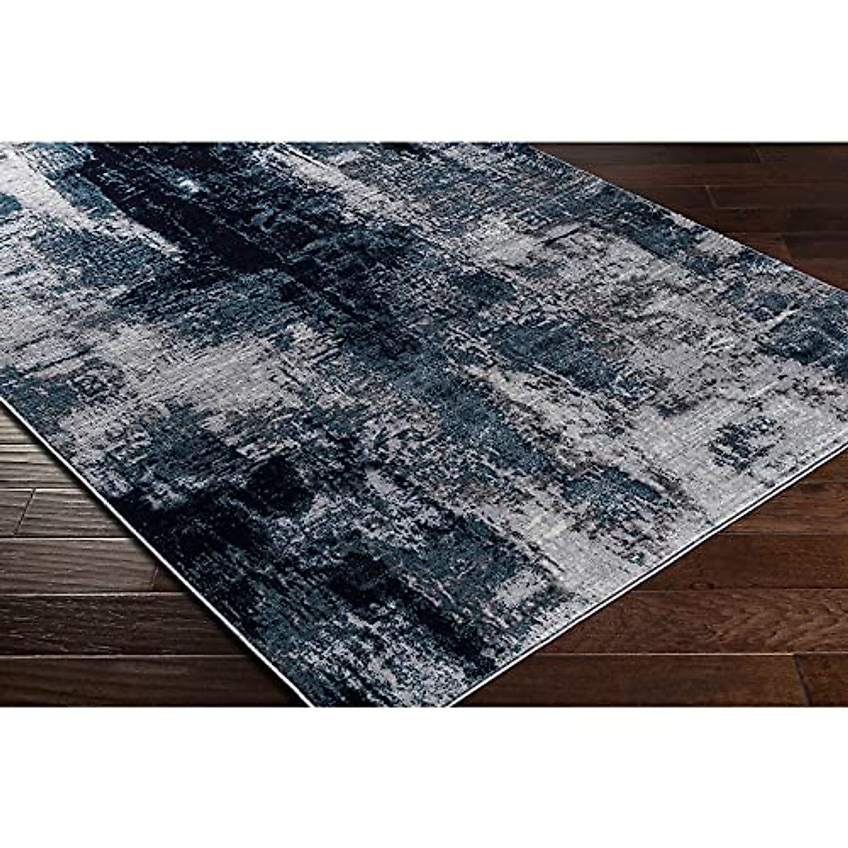Artistic Weavers Houda Modern Abstract Area Rug, 7'10" x 10'3", Navy/Aqua