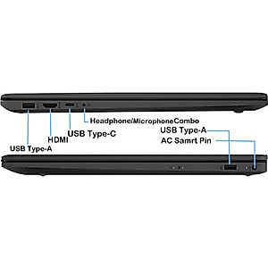 HP 17.3 Inch FHD Business Laptop, Intel 13th Gen Core i7-1355U, Windows 11 Pro, 64GB RAM, 2TB SSD, Bluetooth, HDMI, WiFi 6, Webcam, Numeric Keypad, Long Battery Life, Black, TDU