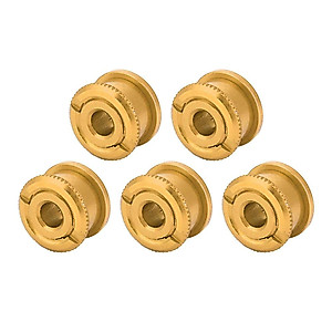 5Pcs Aluminum Alloy Chainring Bolt ycle Chainwheel Screws Mountain Road Bike Crankset Bolts for Single Double Triple Speed(Gold 5mm) Ycle Chainring Screws Bolt Double Bolts Single Speed crankset Bike